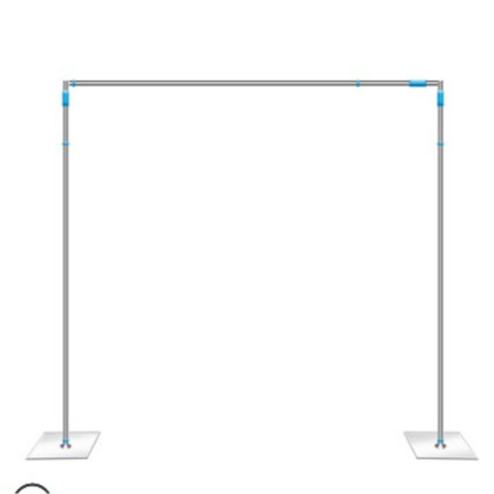 3mx 3m Iron Wedding Backdrop Telescopic Stand Party Curtain Frame ...