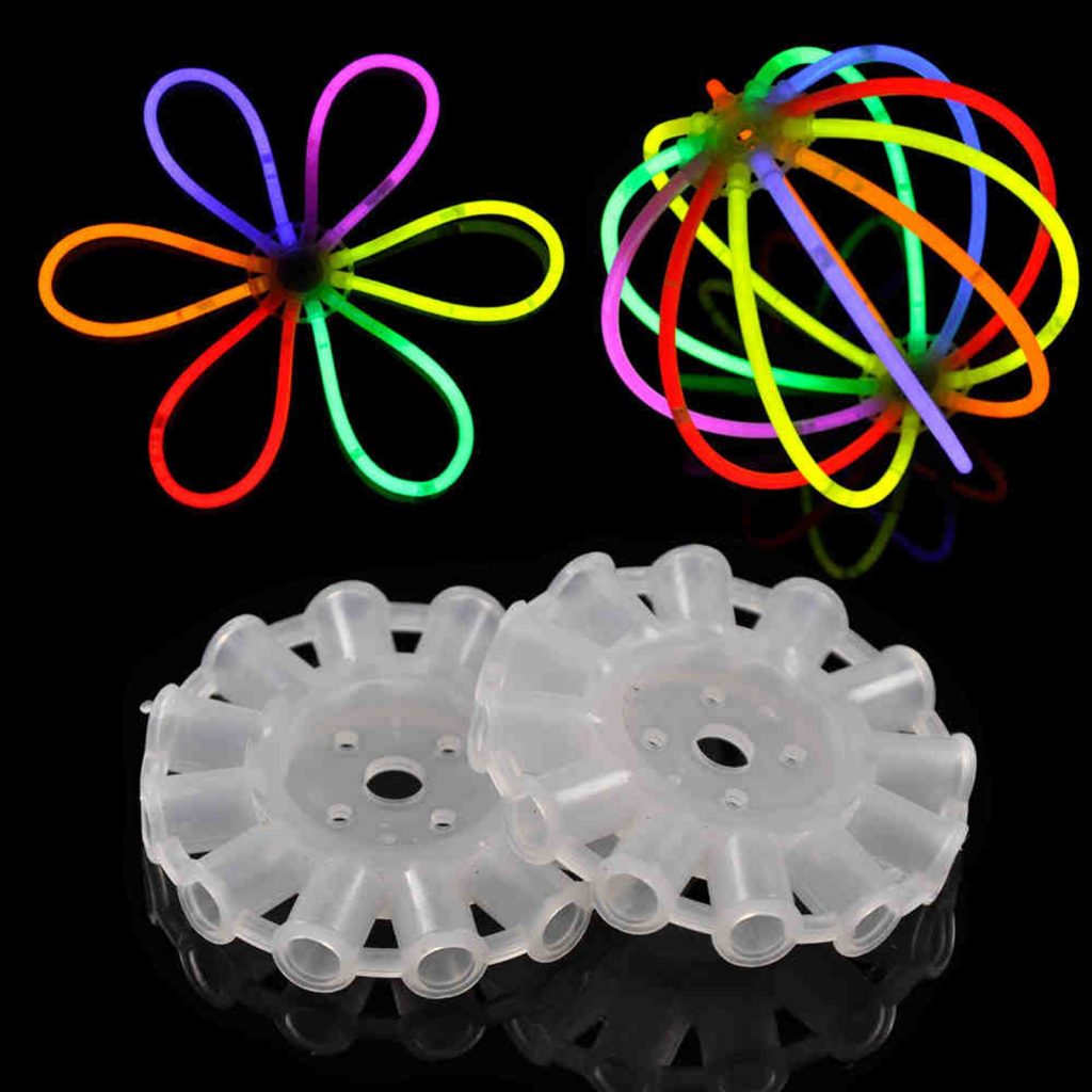 Up 600pcs Neon Color Glow Sticks +16x Connectors Glowsticks Party Glow ...