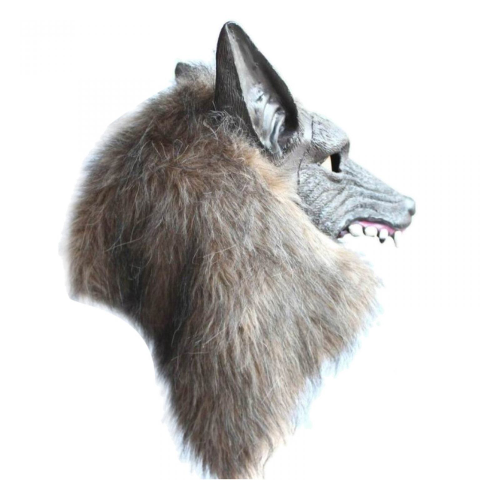 Wolf Head Mask Latex Creepy Halloween Cosplay Animal Theater Adult ...