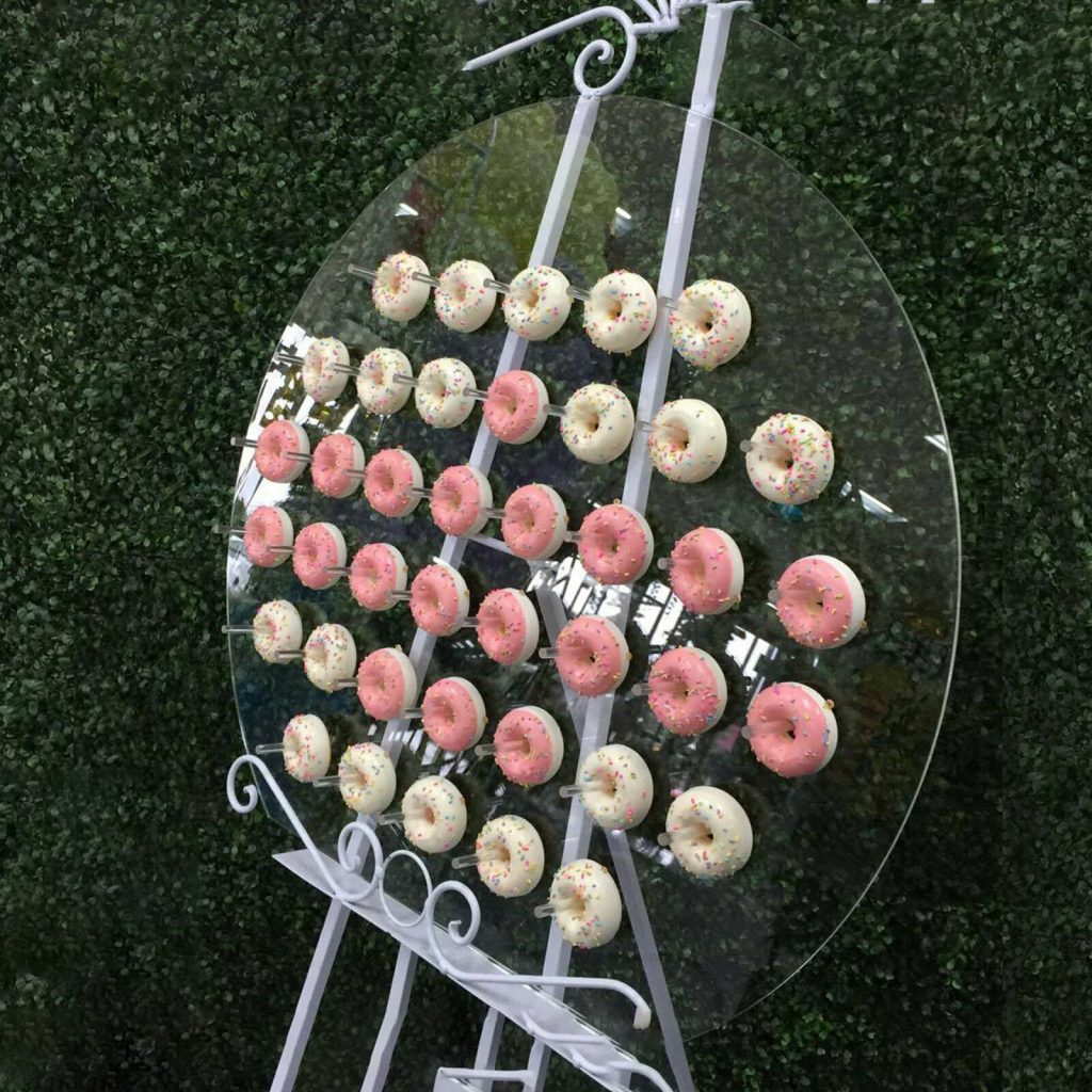 Acrylic Donut Round Stick Metal Iron Display Holder Party Wedding ...