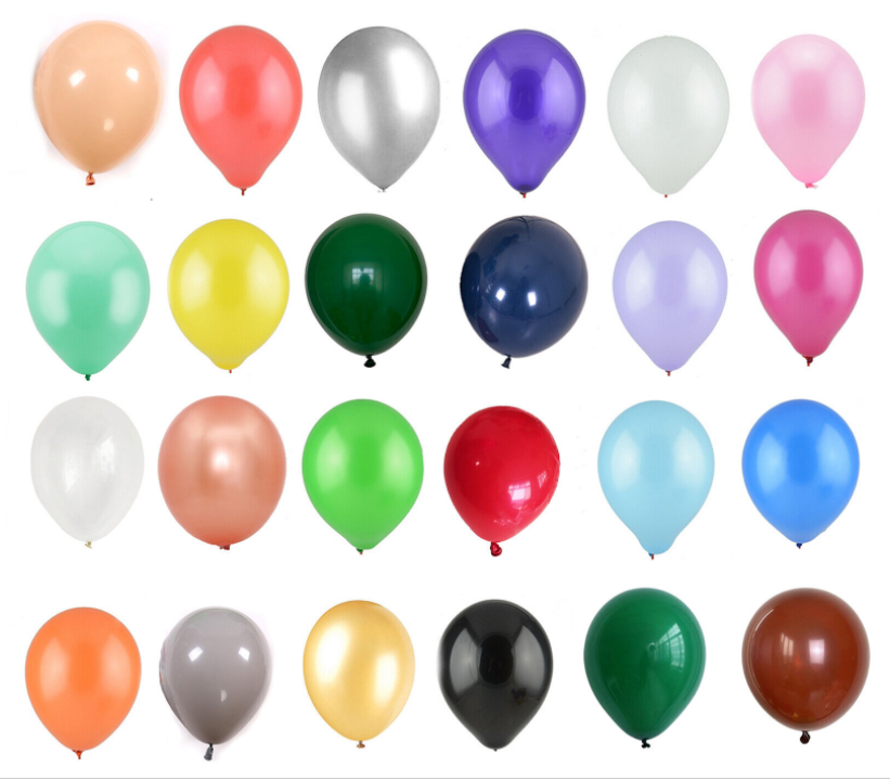 100X Latex Thick Standard 25cm Helium Retro Balloons Party Wedding ...