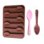 Silicone Spoon Chocolate Mold Jelly Ice Tray Mould Cake Baking Cookies ...
